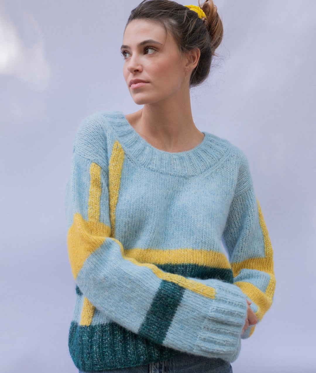 Brooklyn Pull – Intermediate Knitting Kit in AlpaCotton | Bettaknit ...