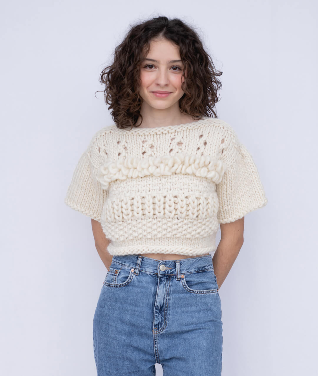 Sampler Pull – Intermediate Knitting Kit in Cool Wool – BettaKnit