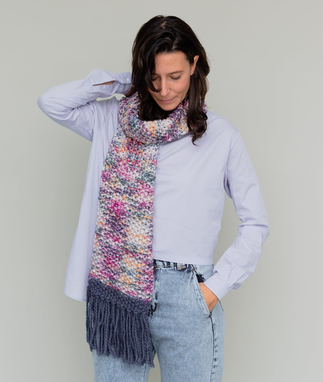 Lilium Scarf Knitting Kit | Easy Unisex Scarf in Organic Wool – BettaKnit