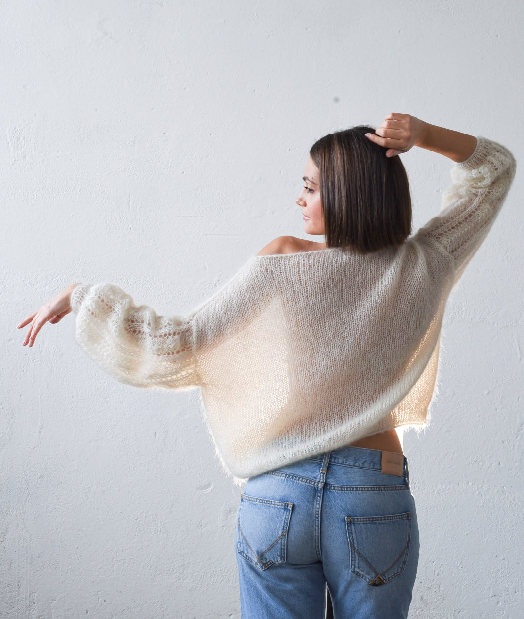 Sofy Pull – Intermediate Knitting Kit in Petit Mohair – BettaKnit